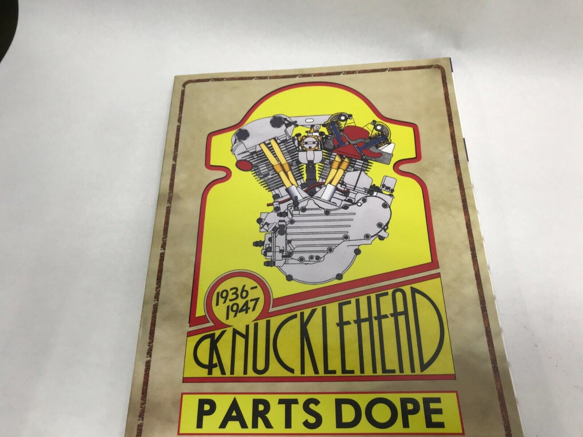 1936-1947 KNUCKLEHEAD PARTS DOPE Motorcycle Dealership Catalog Referen| Rusty Dusty Parts