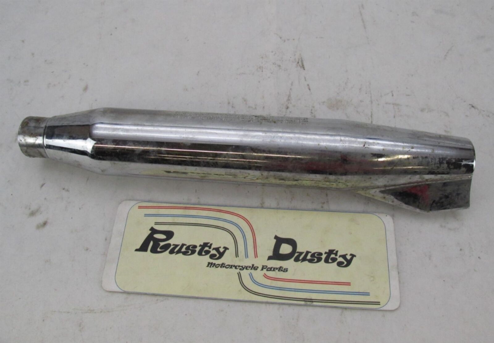 Harley Davidson Chrome Exhaust Fish Tail Softail Heritage Muffler 6589 ...