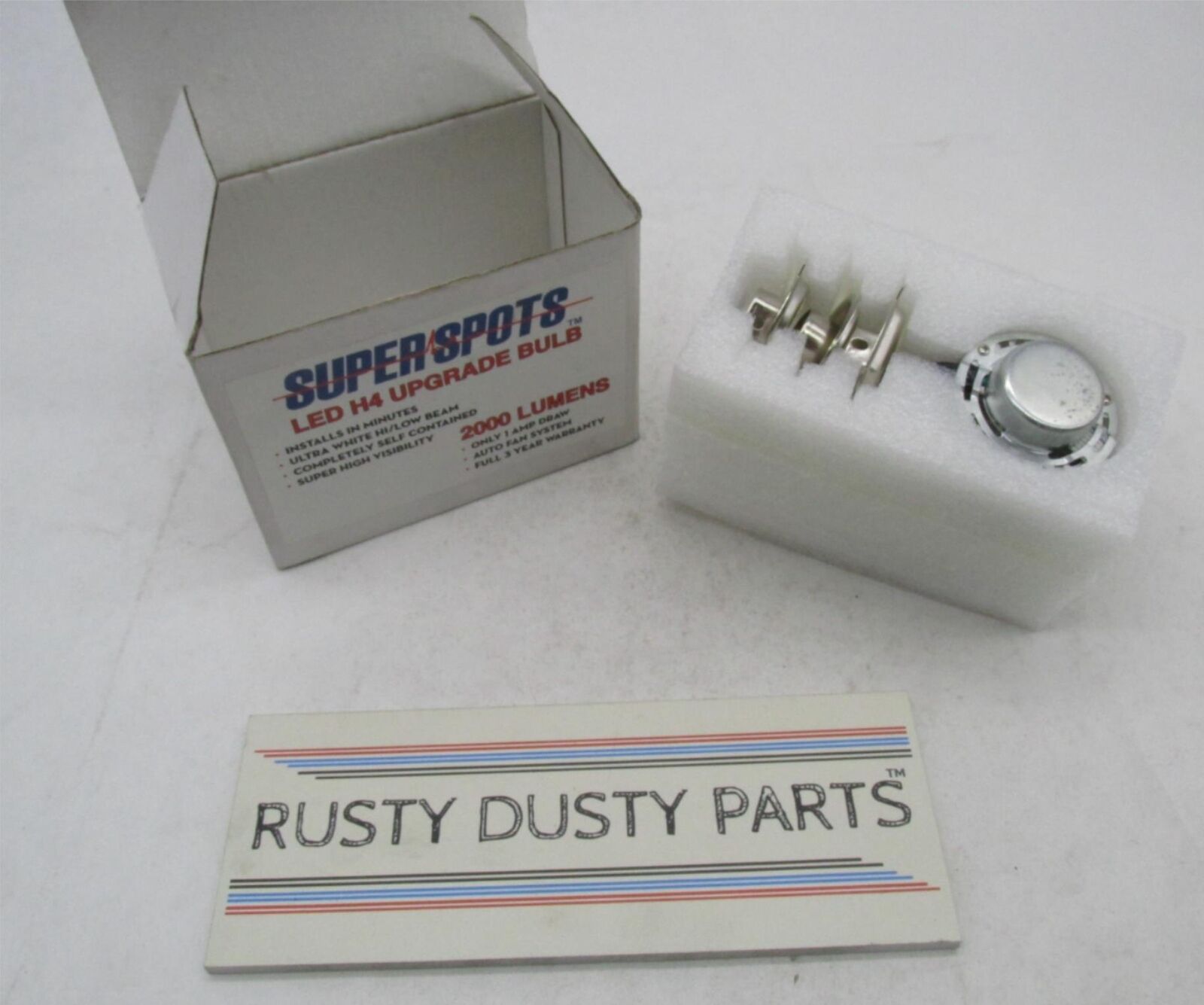 Harley Davidson Super Spots LED H4 Upgrade Bulb 2000 Lumens – Rusty ...