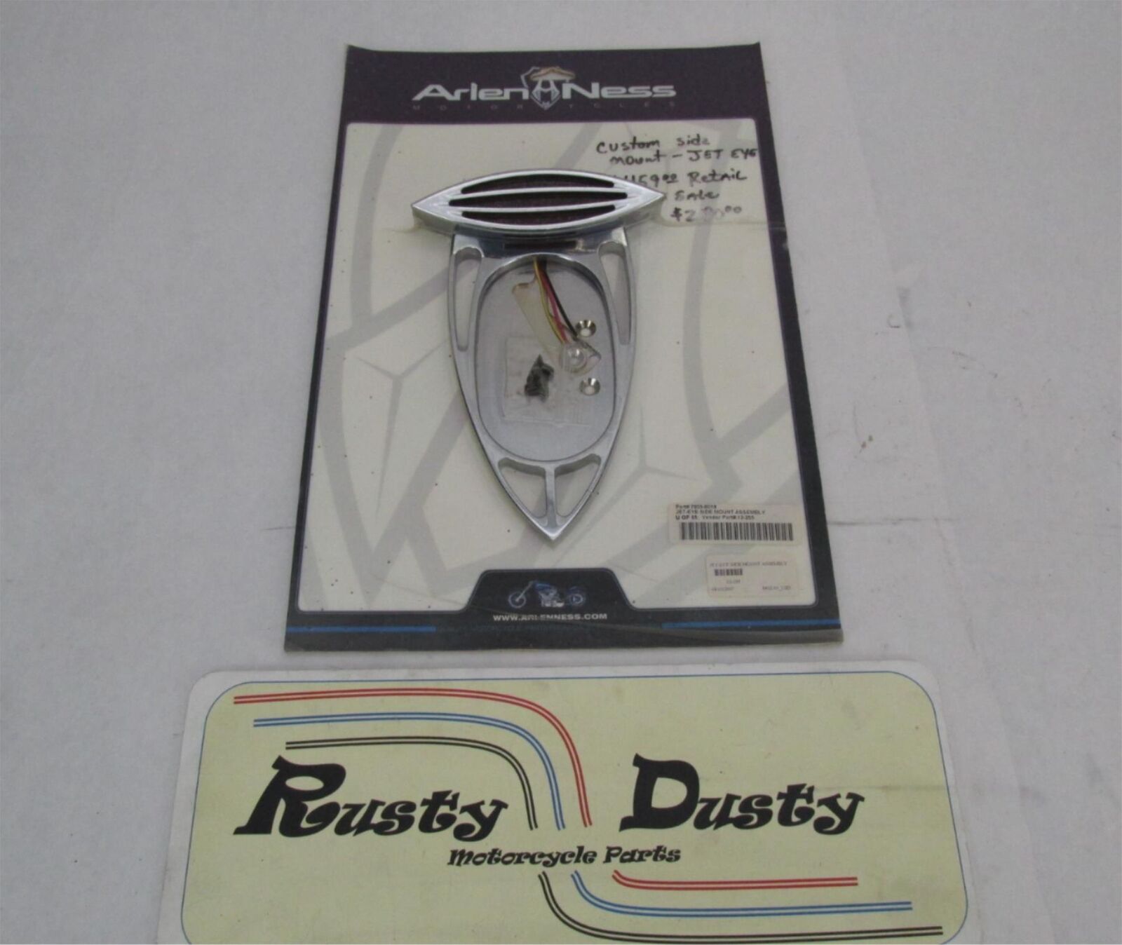 Harley Davidson Arlen Ness Jet Eye Side Mount License Plate Assembly 1 ...