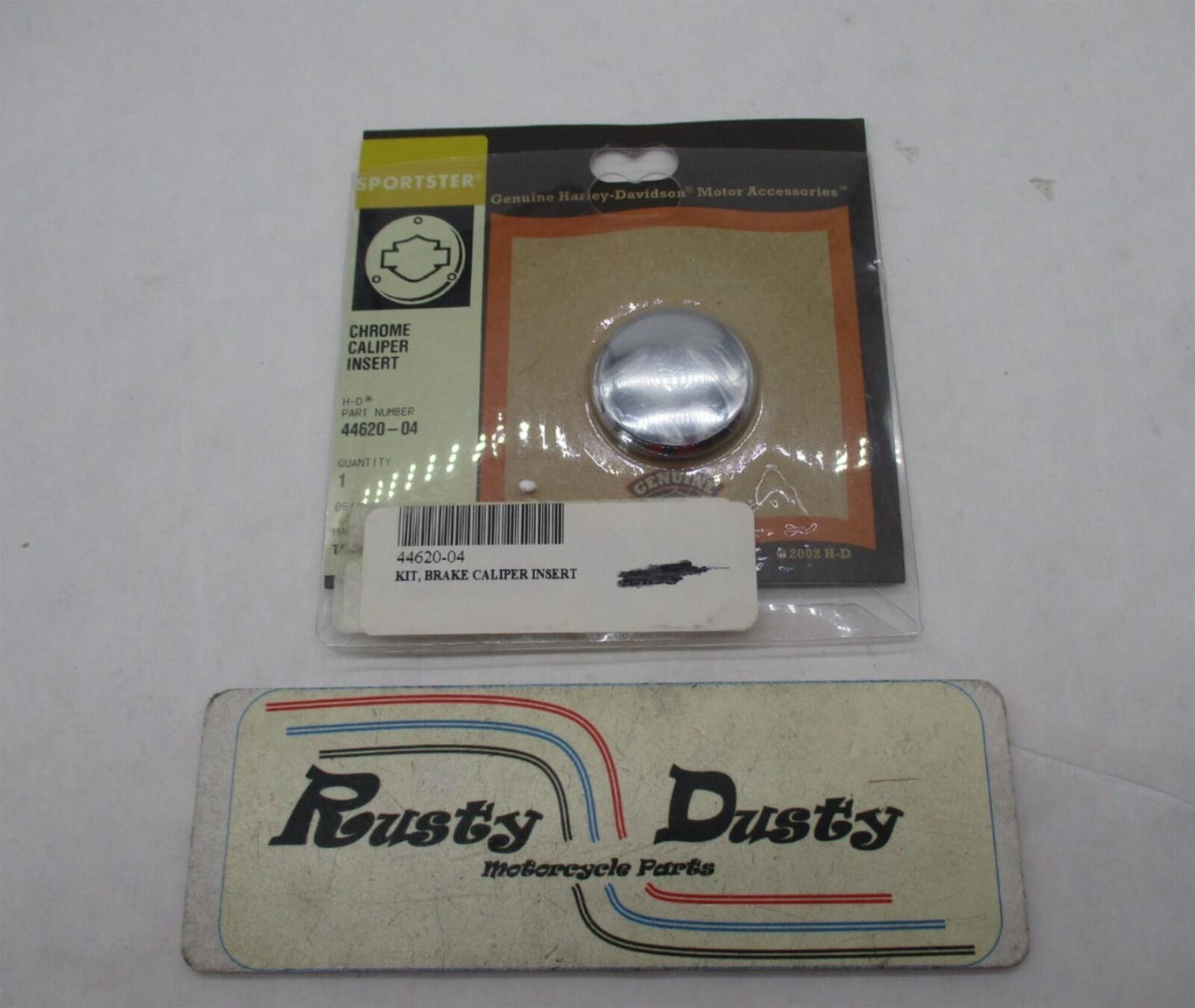 Harley Davidson Genuine NOS Sportster Chrome Brake Caliper Insert 4462 ...