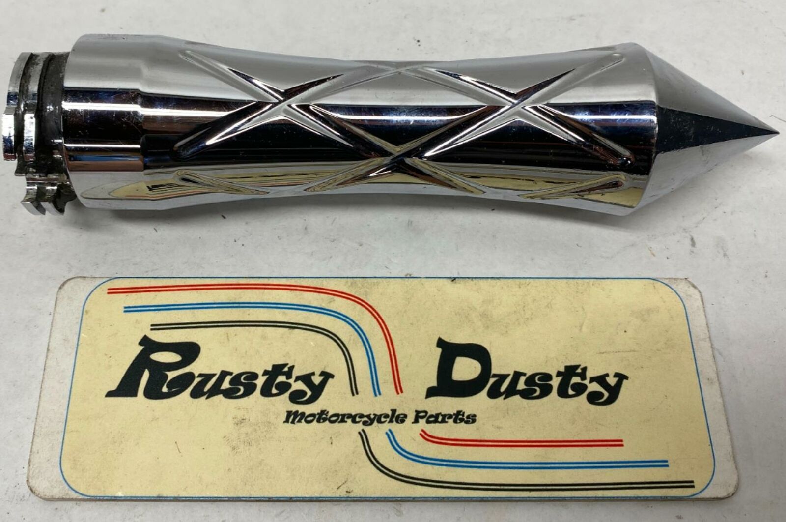 Harley Davidson Custom Chopper Spike Metal Throttle Grip – Rusty Dusty ...