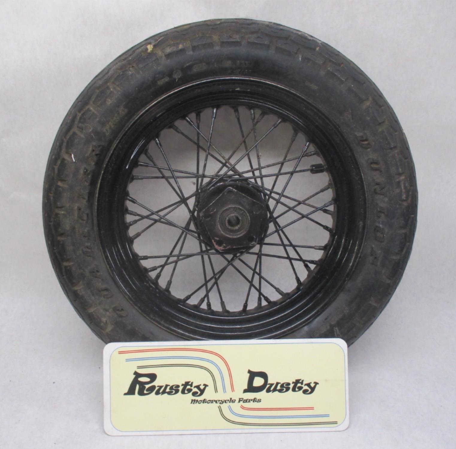 Harley Shovelhead Super Glide Rear Wheel Spoke w/ Tire 40981-73 3/4" A ...