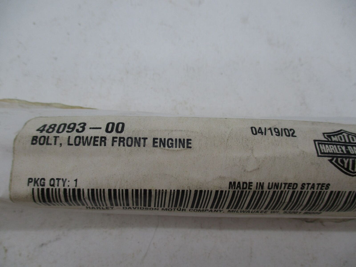Harley Davidson Genuine NOS Lower Front Engine Bolt 48093-00| Rusty ...