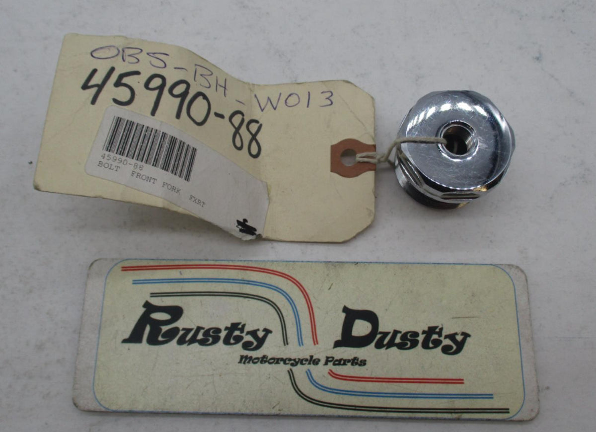 Harley Davidson Genuine NOS FXRT Front Chrome Fork Bolt 45990-88| Rusty ...