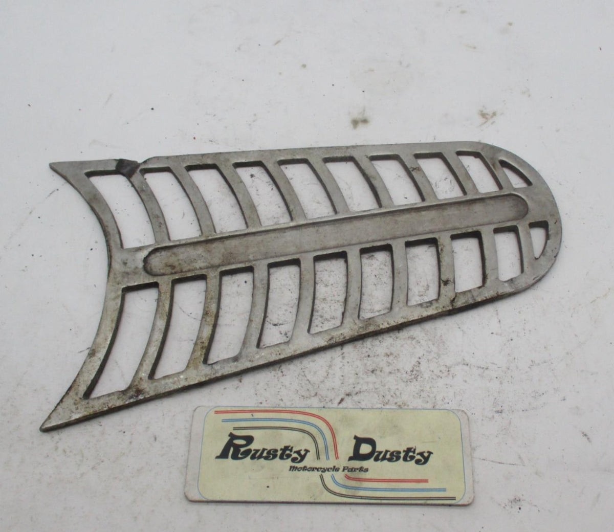 Harley Davidson Chopper Custom External Belt Drive Cover Slotted| Rusty ...