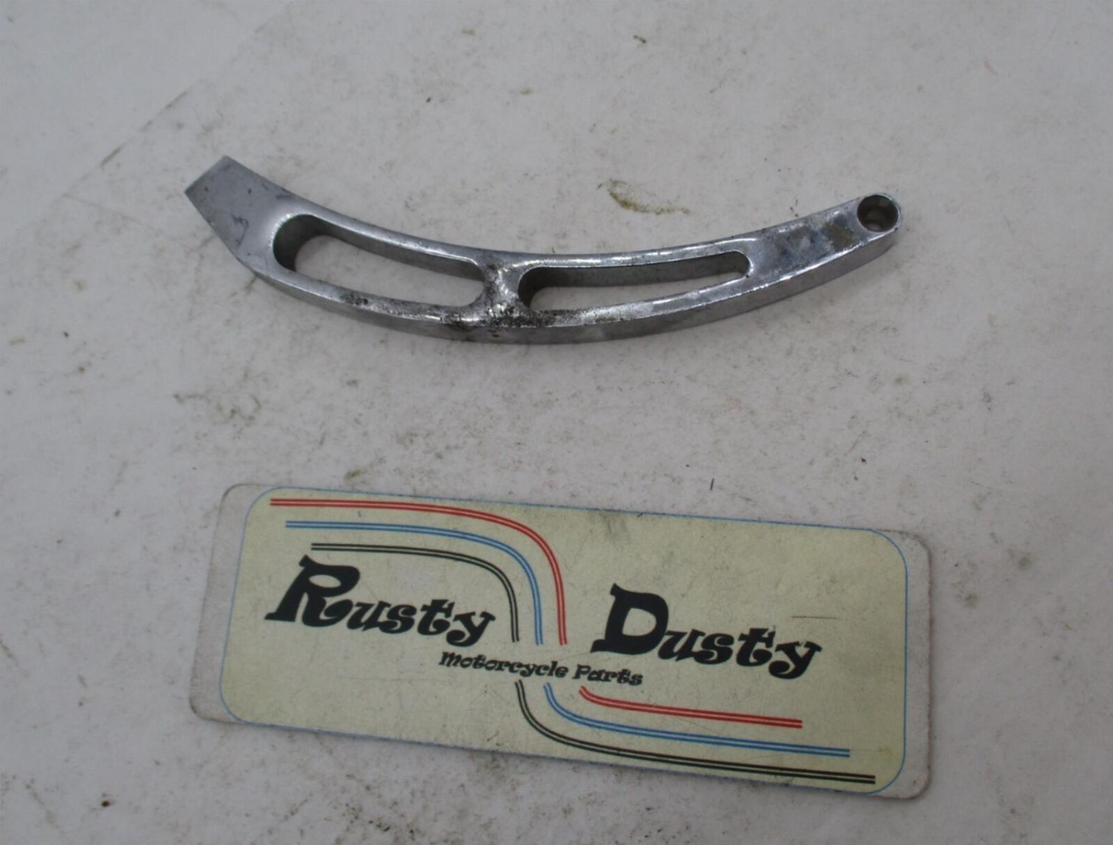 Harley Davidson Custom Chopper Chrome Slotted Curved Mirror Stem ...