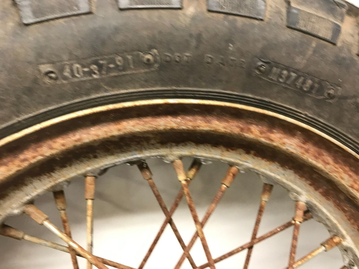 16" Rear Harley Spoke Wheel Shovelhead Spoke Chopper| Rusty Dusty Parts