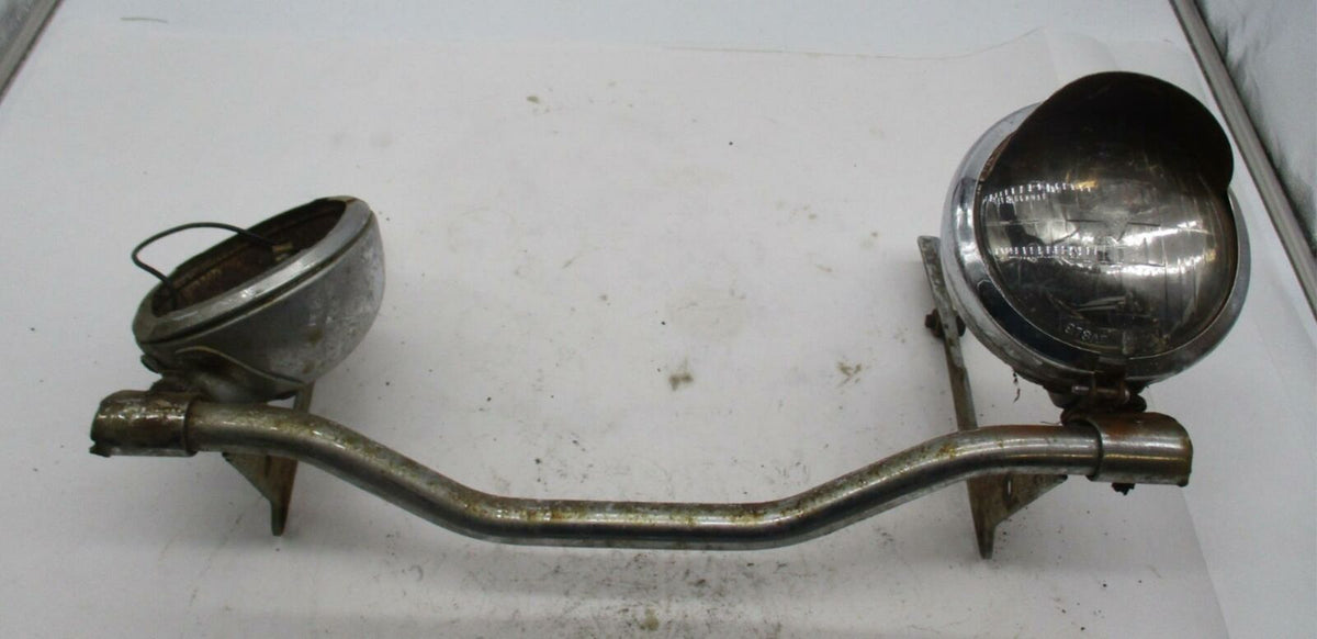 Harley FL Shovelhead Panhead Spot Aux Light Bar Mounting Bracket Guide ...