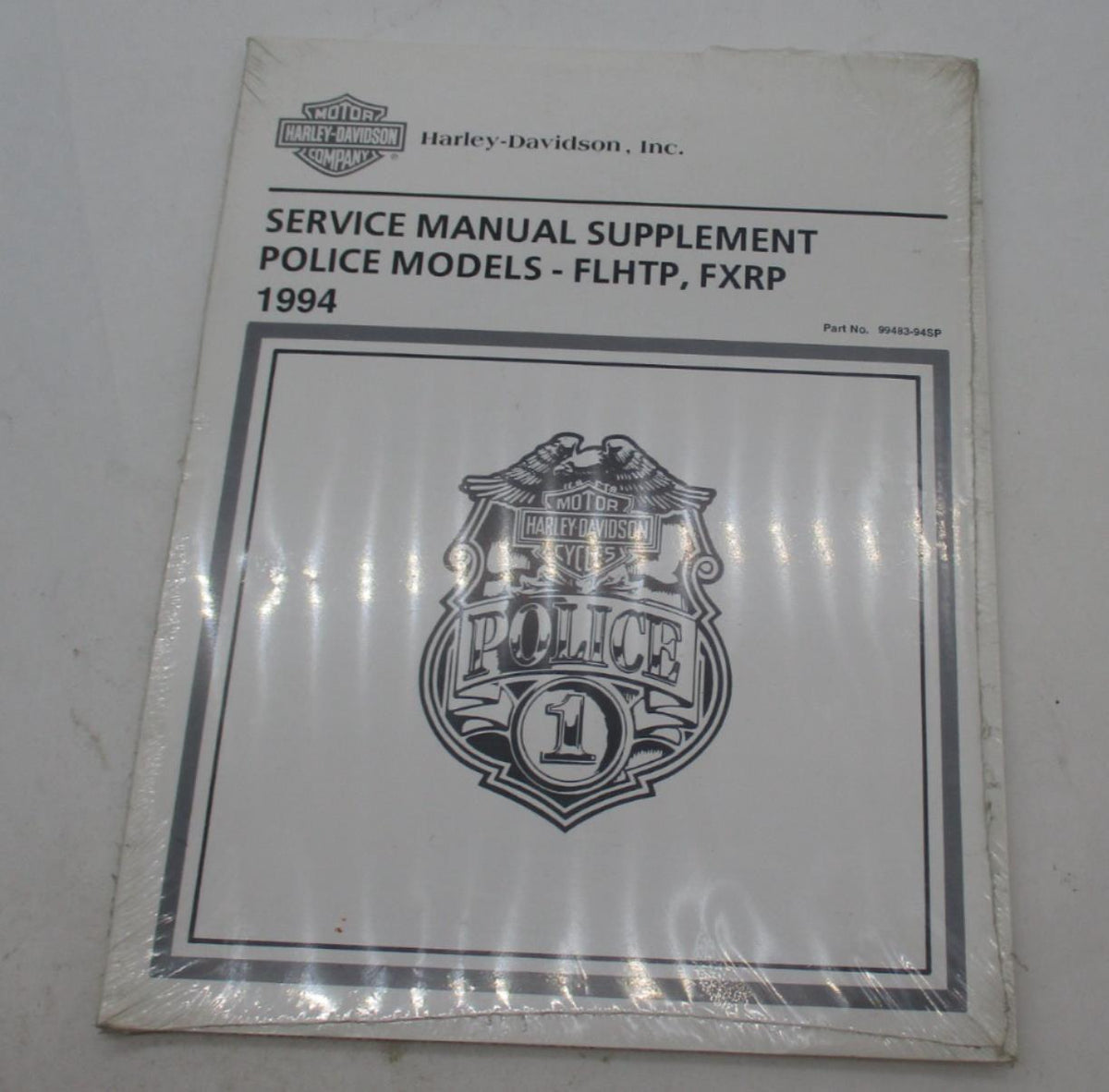 Harley Davidson NOS FLHTP FXRP Police Service Repair Manual Supplement ...