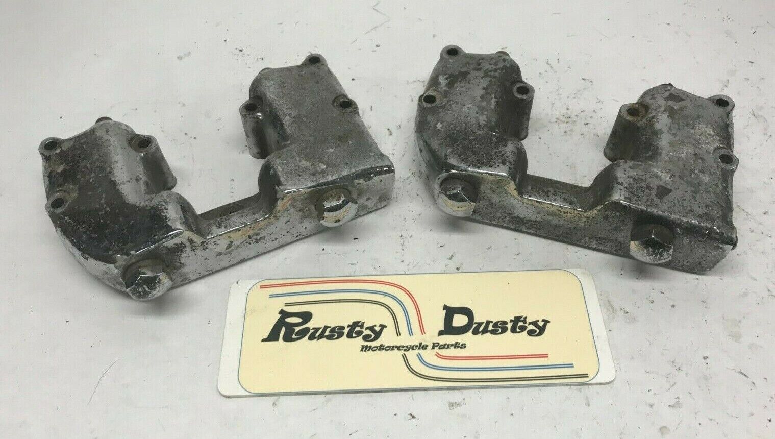 Harley-Davidson Ironhead Sportster Rocker Box Heads Set Chrome 71-85 X ...