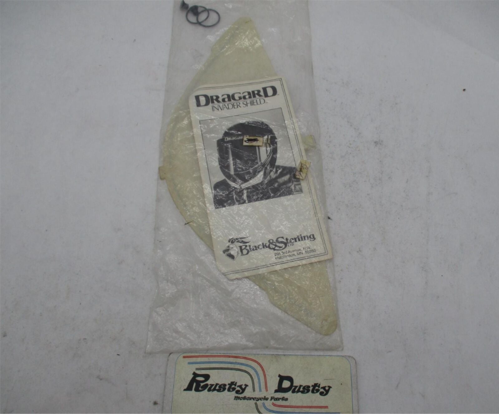Black and Sterling DragarD Helmet Visor Invader Shield – Rusty Dusty Parts