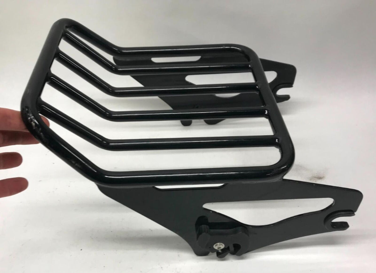 Harley Touring Quick Release Luggage Rack ElectraGlide RoadKing Black ...