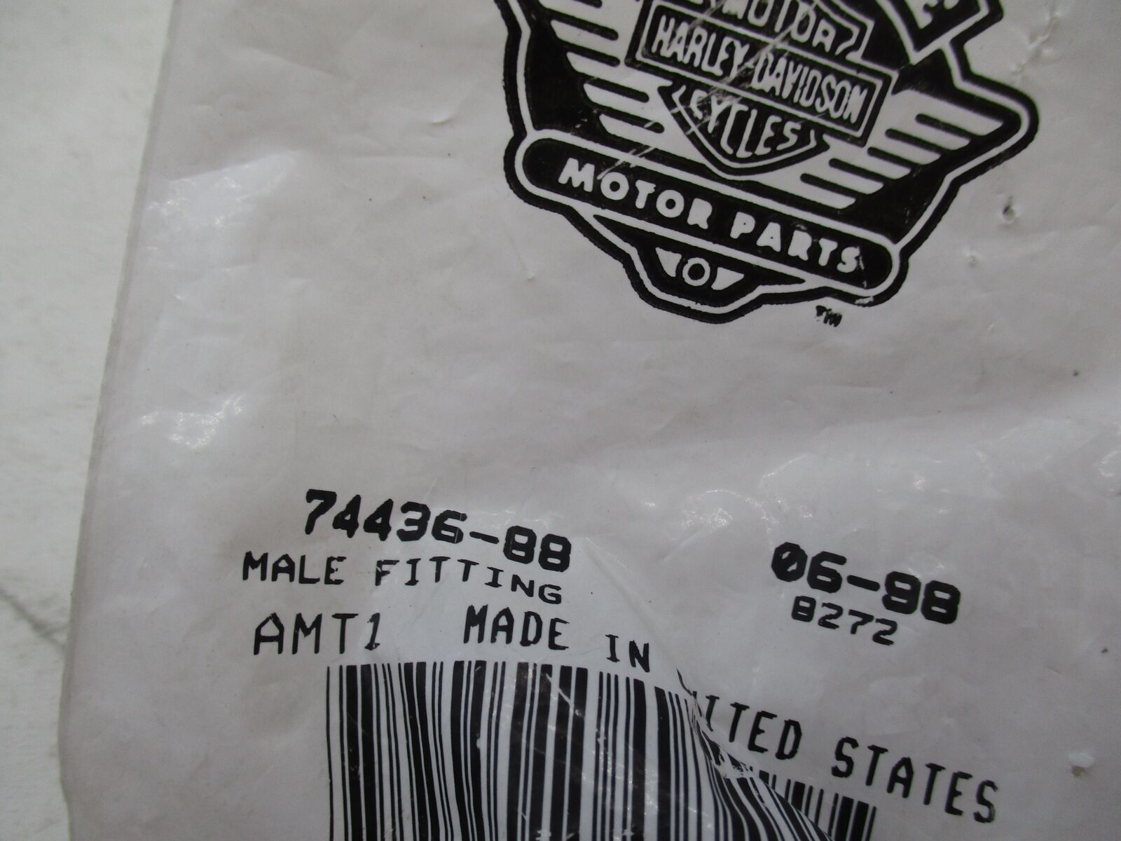 Harley Davidson Genuine NOS Male Fitting 74436-88| Rusty Dusty Parts