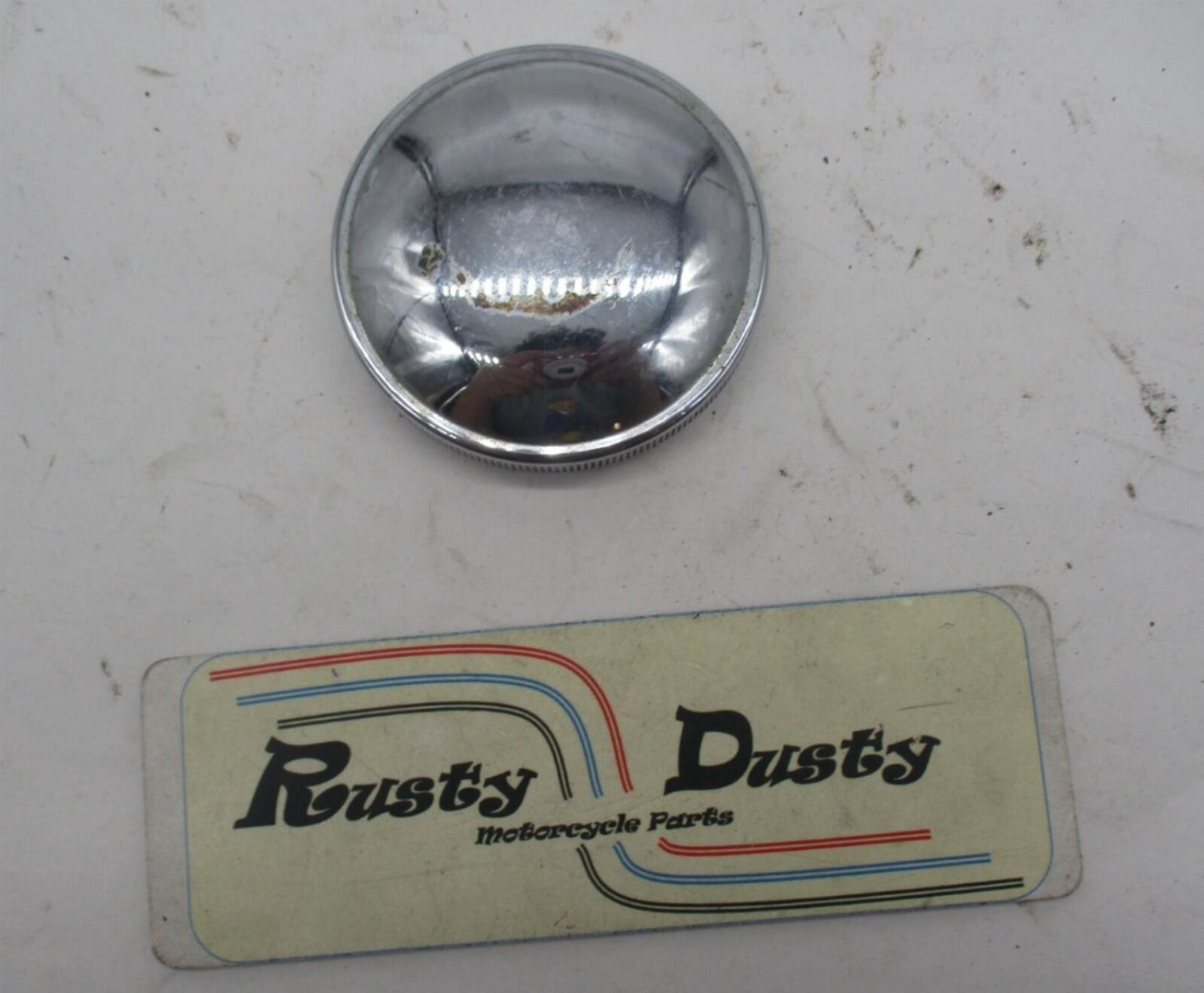 Harley Davidson Knucklehead Panhead Non-Vented Eaton Style Chrome Gas ...