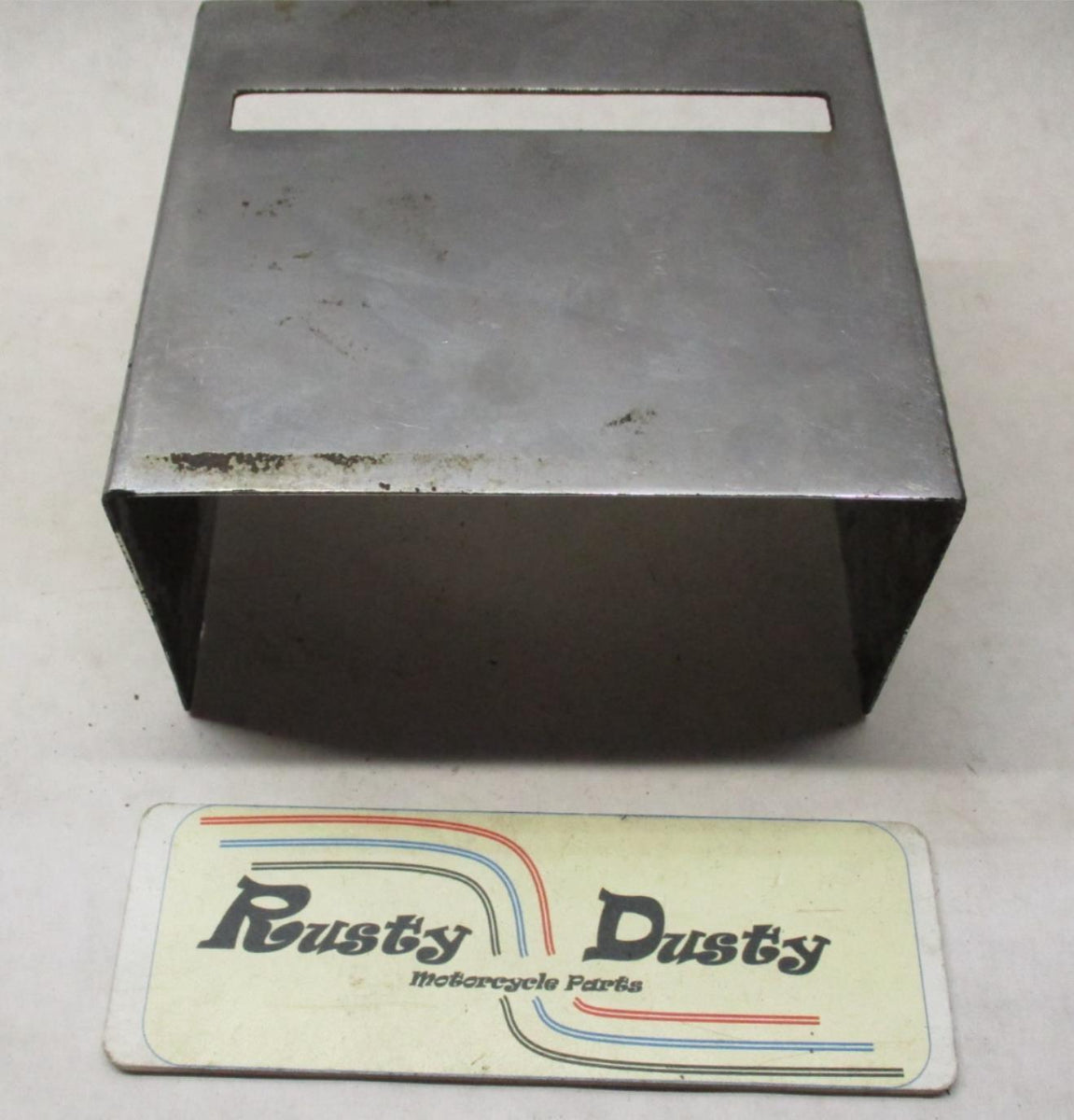 Harley-Davidson Sportster Chrome Battery Box Side Cover| Rusty Dusty Parts