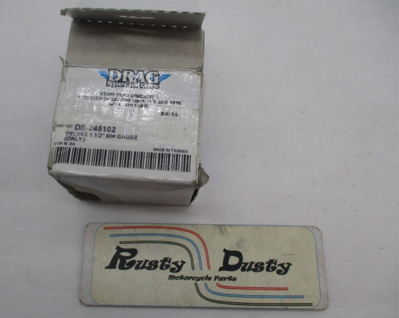 Harley Davidson Drag Specialties Deluxe 1-1/2" 60# Gauge DS-245102 ...