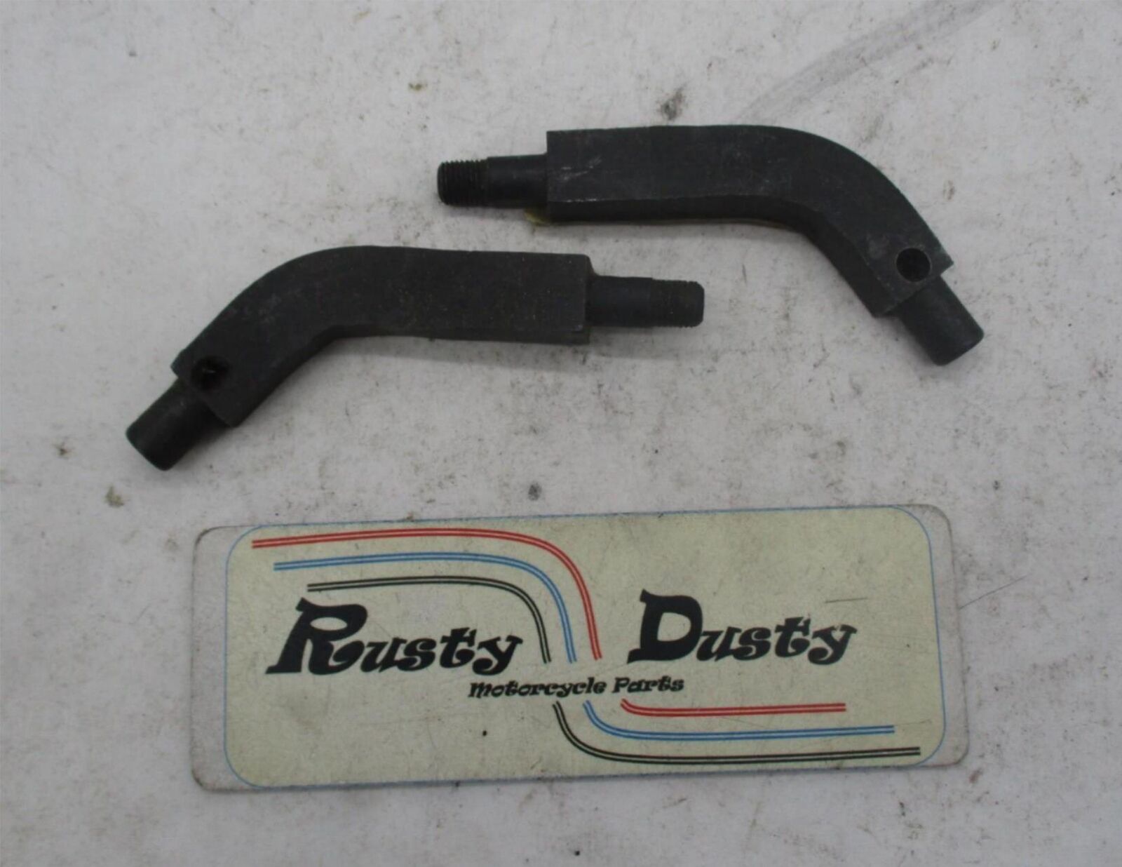 Lot of 2 Harley Genuine Foot Rest Panhead Knucklehead Mounts Bracket 5 ...