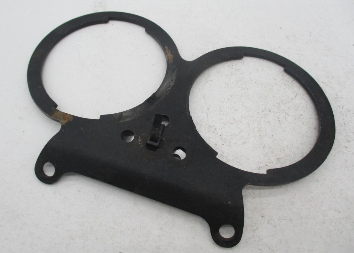 Harley Black Dual Gauge Mount w/ Indicator lens Bracket FXR Sportster ...