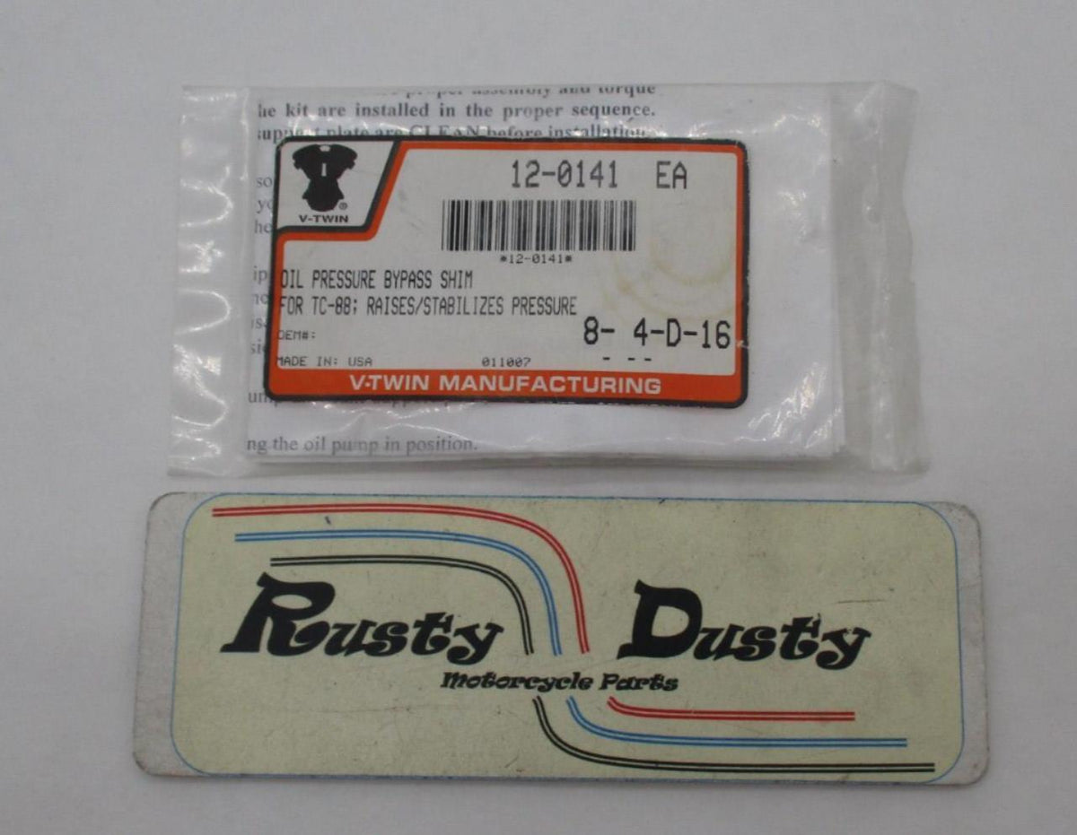 Harley Davidson V-Twin Oil Pump Pressure Bypass Shim 12-0141| Rusty ...