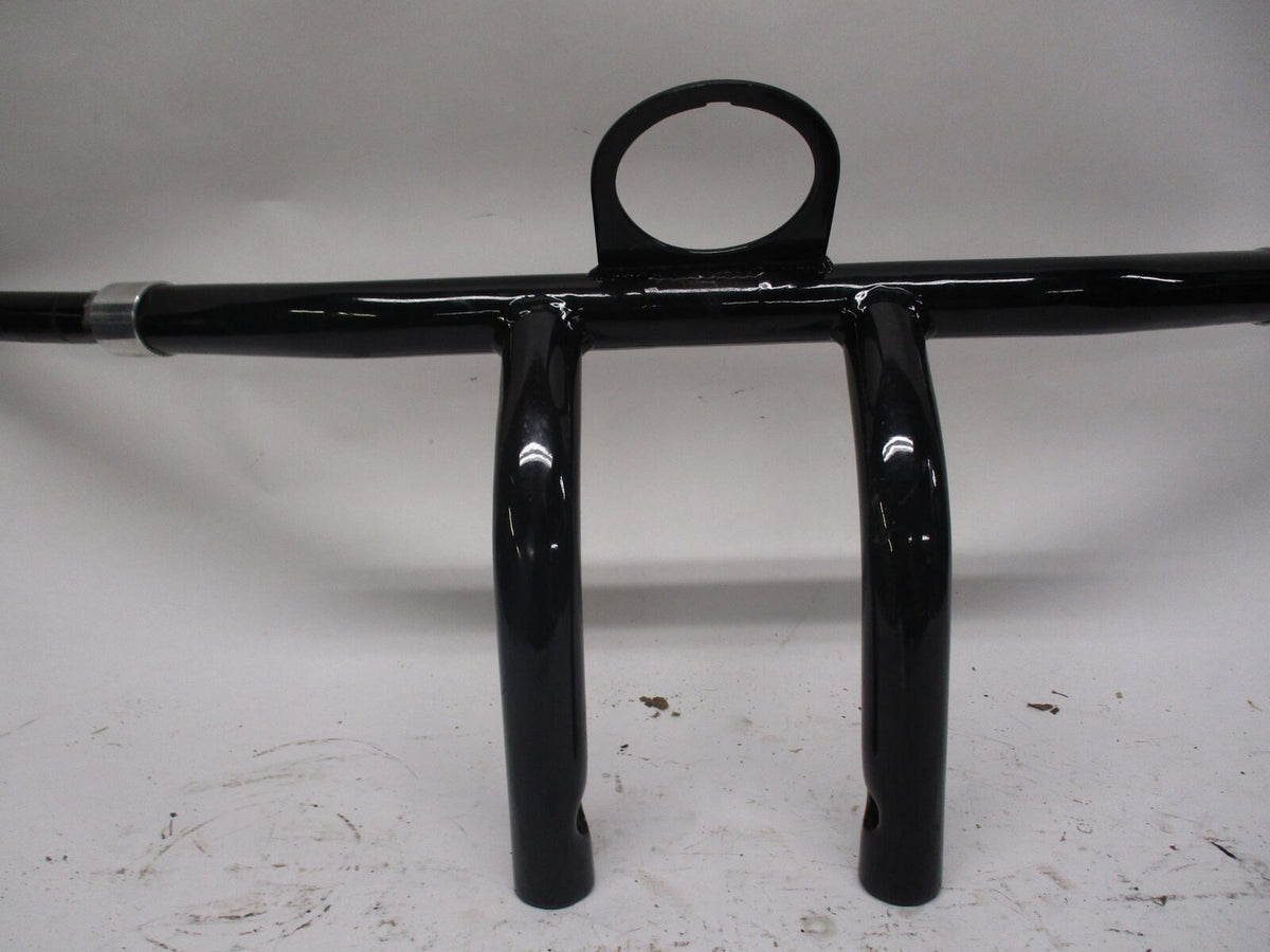 Black Harley Davidson 1-1/8" T-Bars Handlebars w/ Integrated Gauge Mou ...