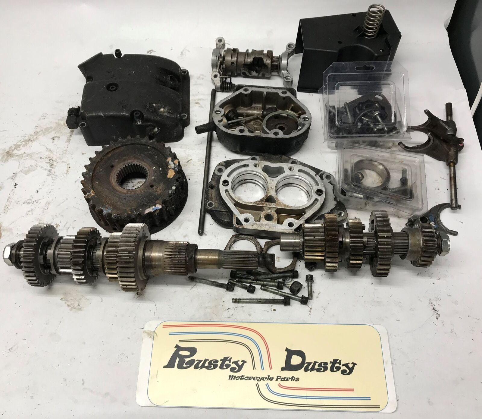 Harley-Davidson 2004 Dyna Transmission Unassembled Parts – Rusty Dusty ...