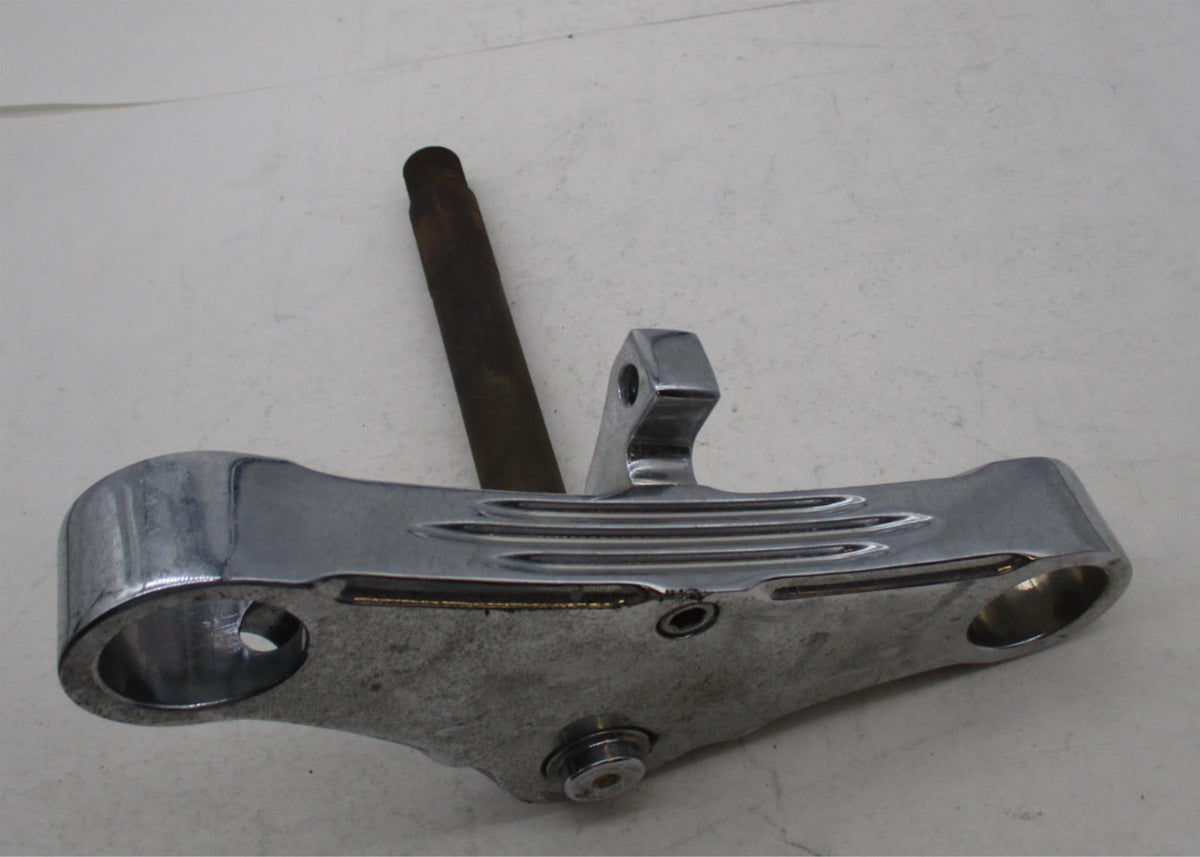 Harley Custom 39mm Upper Triple Tree Steering Head Billet Chrome Dyna ...